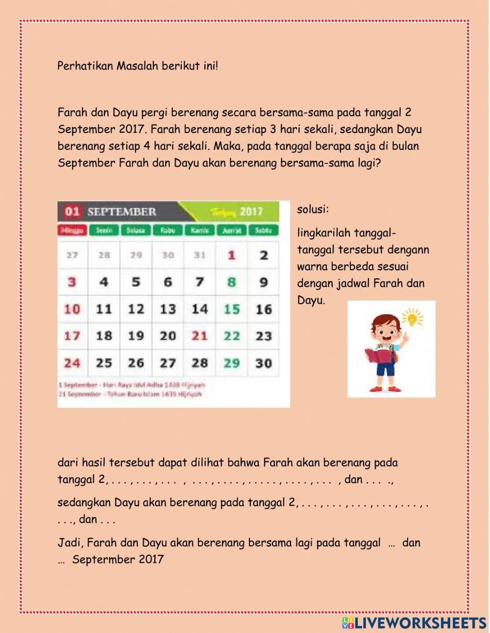 Kelipatan 1432136 | hamid_mirza | LiveWorksheets