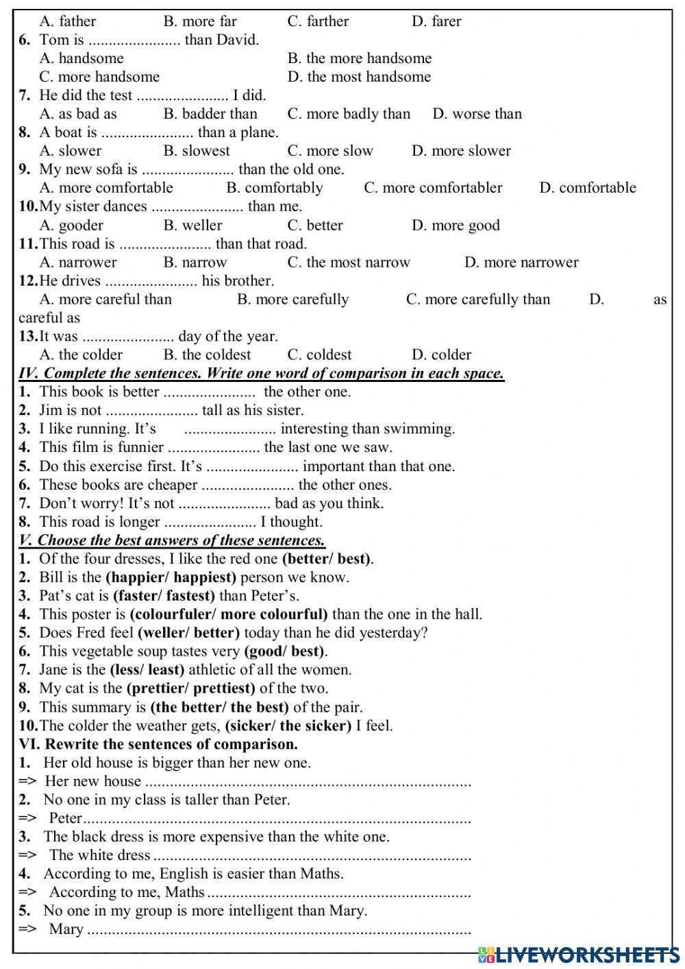 1433246 | Grade 8 Unit 2 Life in the countryside