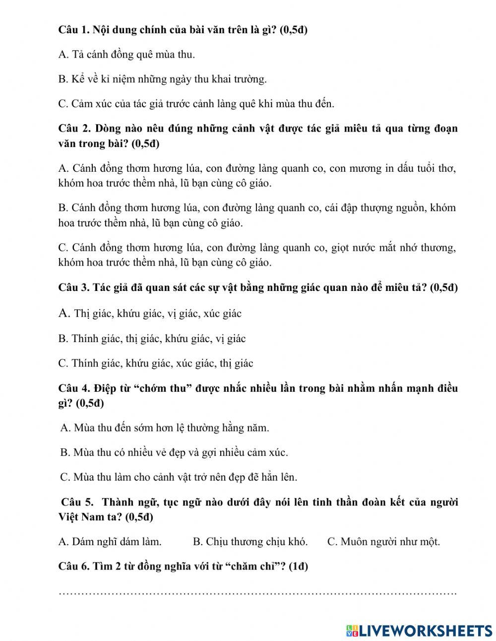 K5 online exercise for Grade 5 | Live Worksheets