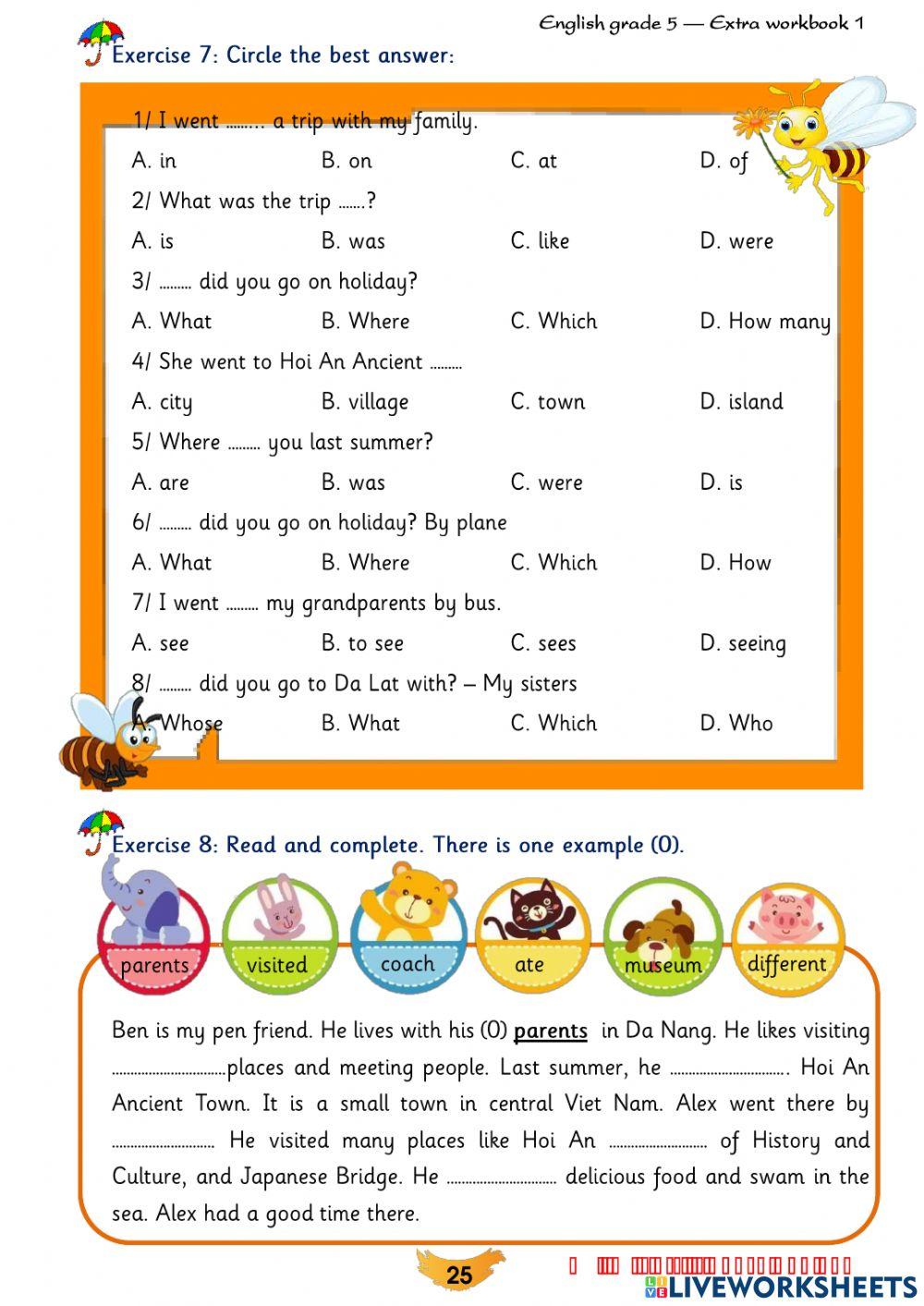 MsLily.G4- Unit 3 worksheet | Live Worksheets