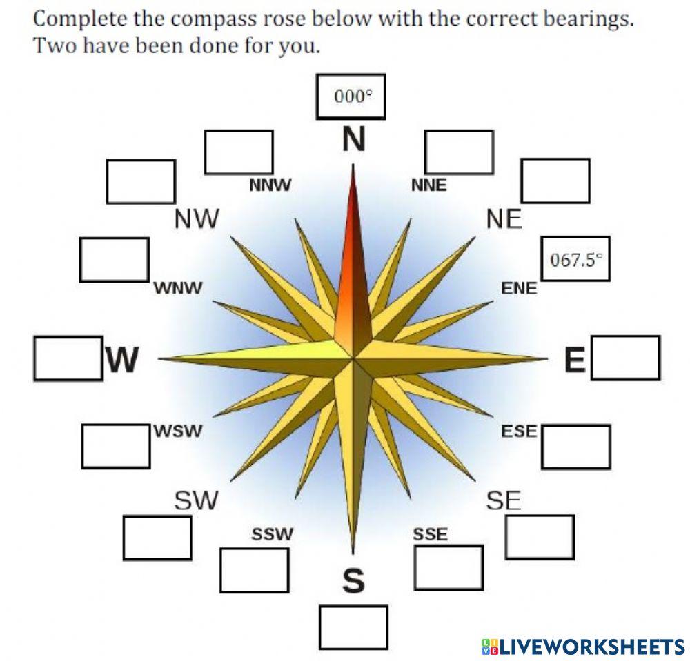 Rose Compass With Bearing