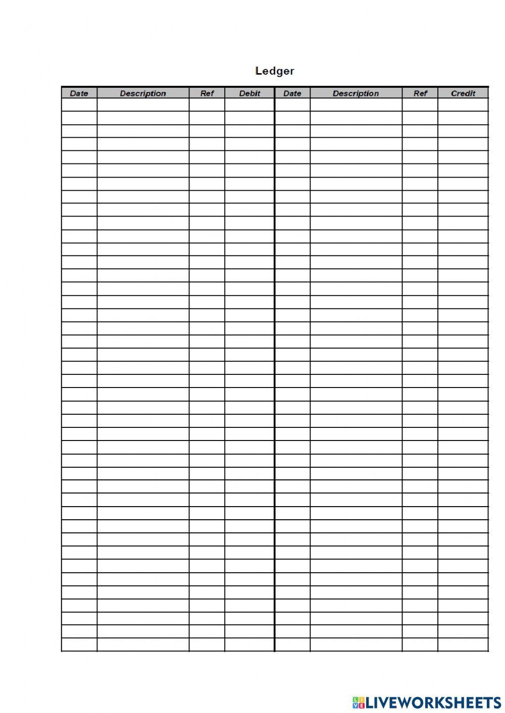 Basis bookkeeping and accounting principals worksheet | Live Worksheets