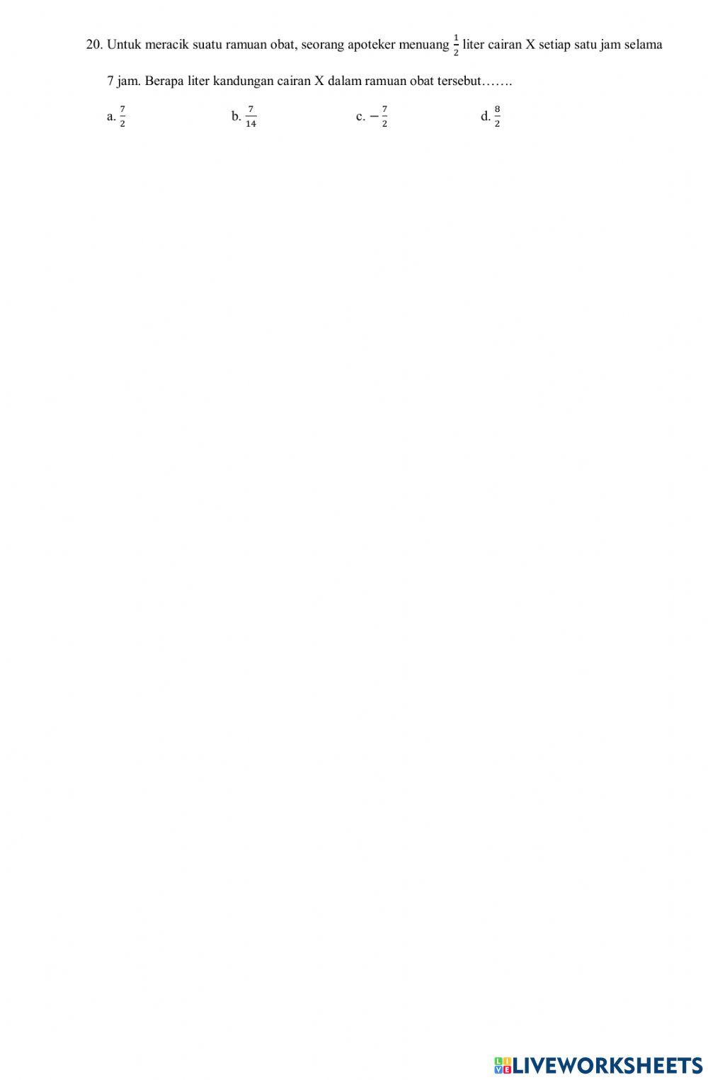 Pts SMP N 3 KROYA worksheet | Live Worksheets