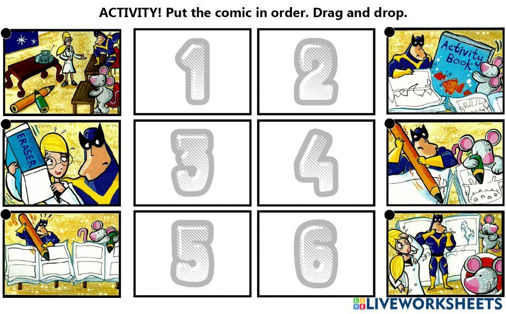 Storyboard 2 At school! worksheet | Live Worksheets