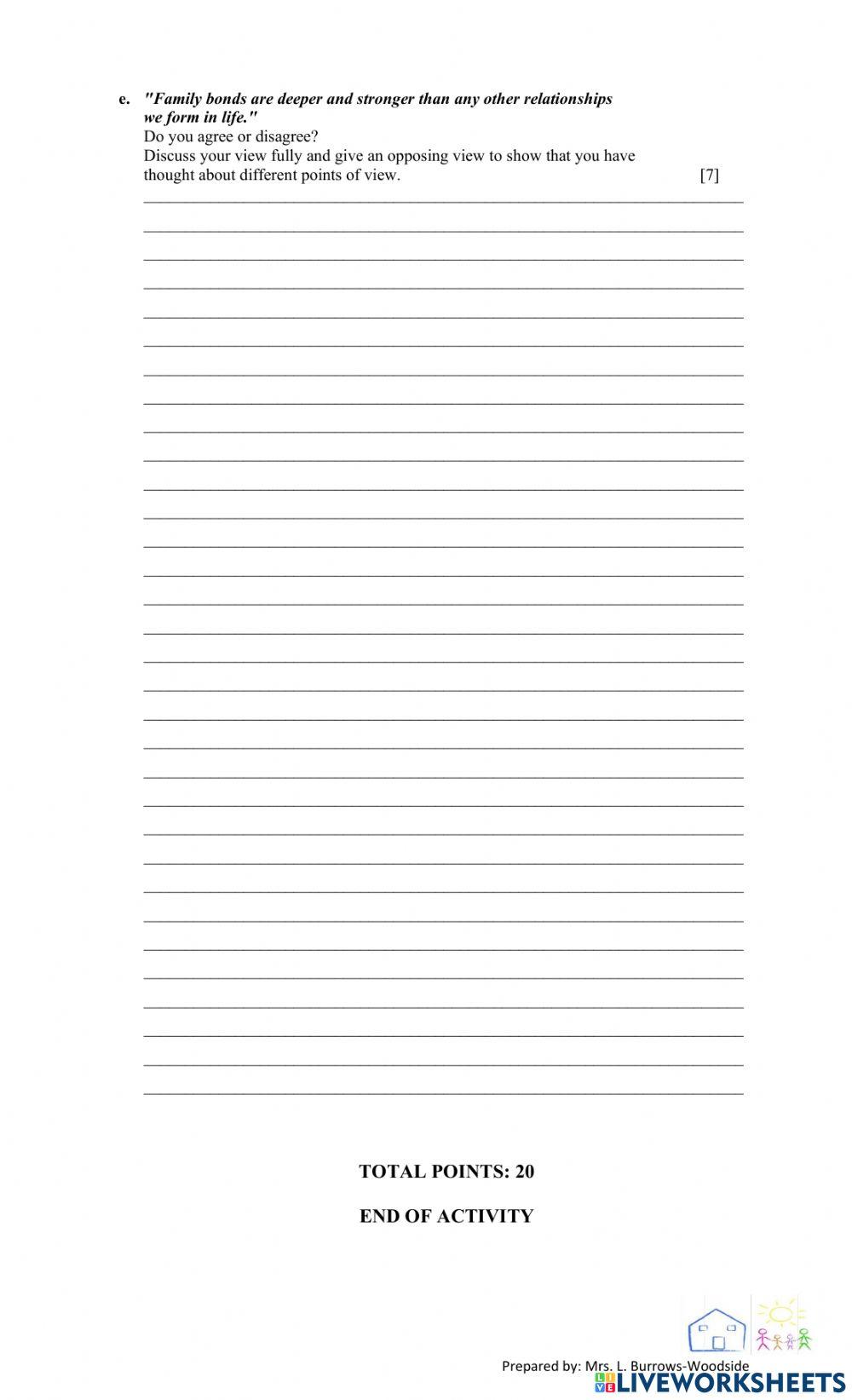 The Family online exercise for | Live Worksheets