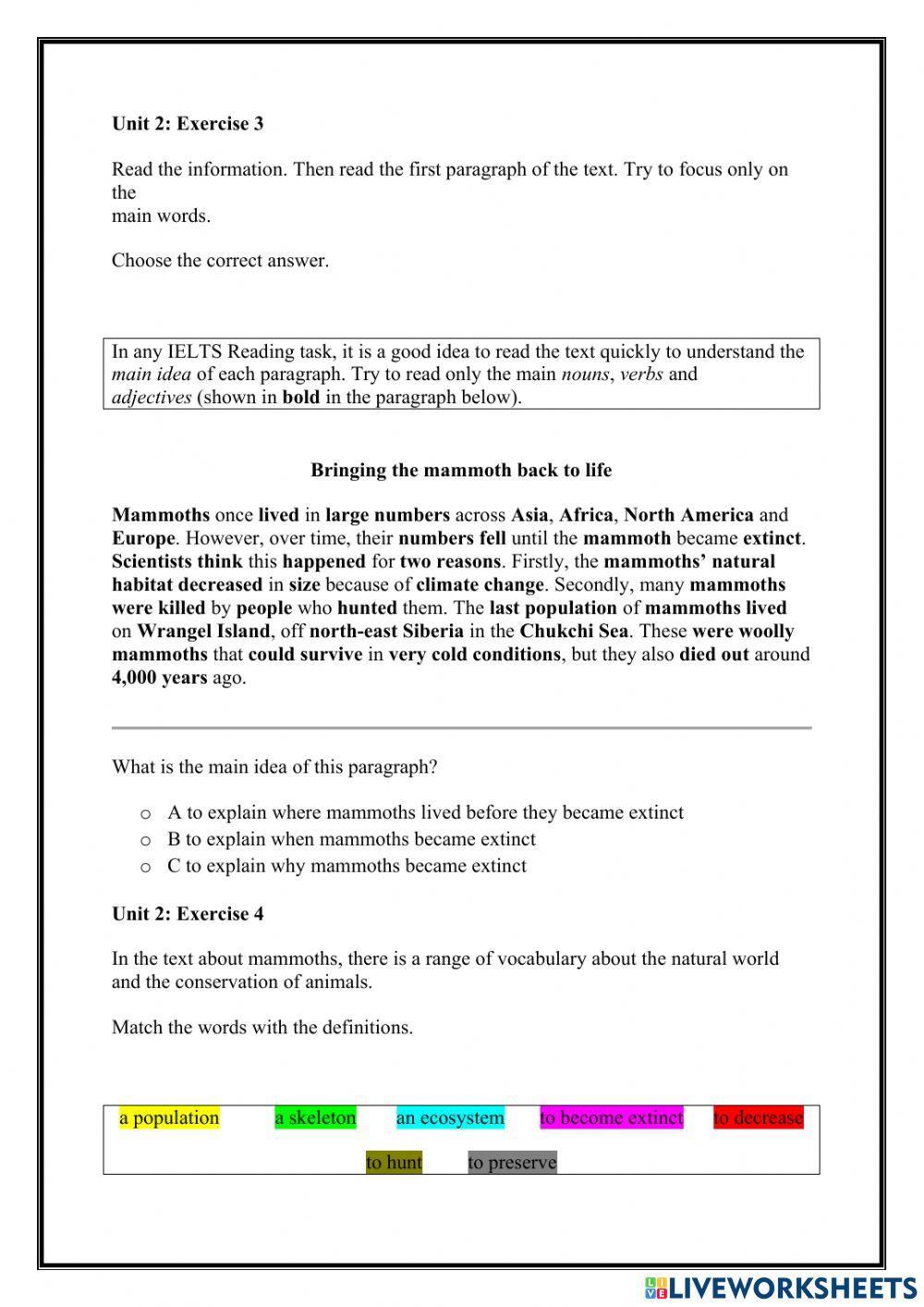 MS1-U2-Skills Modules-R online exercise for | Live Worksheets