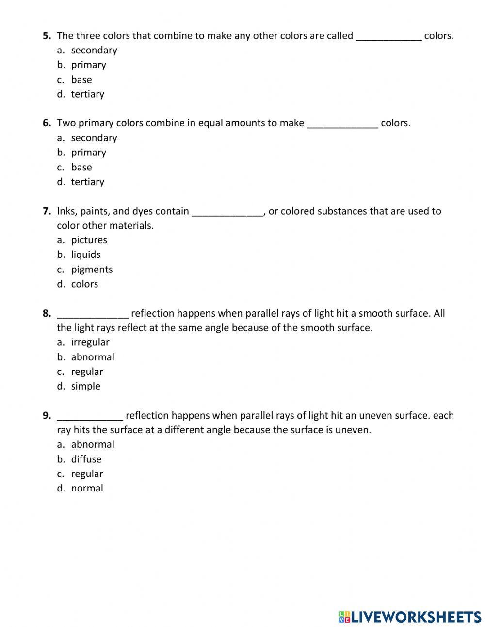 II Sem Science Quiz worksheet | Live Worksheets