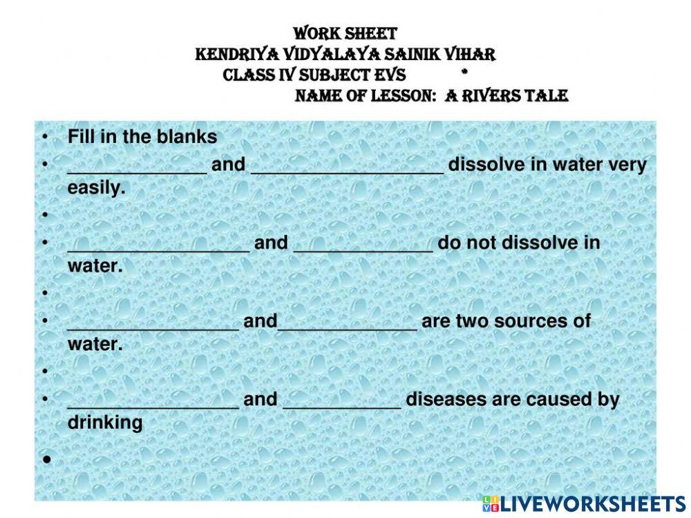 a river tale worksheet online exercise for | Live Worksheets