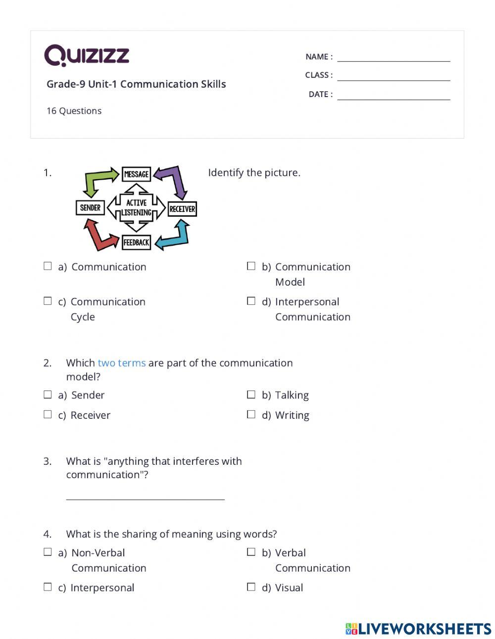 Grade 9 ICT com… | Free Interactive Worksheets | 1438171