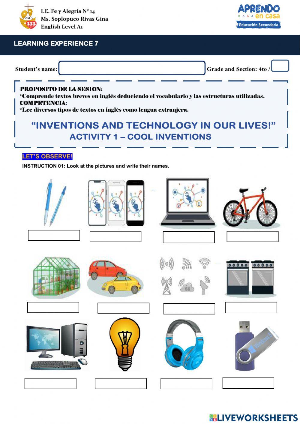 Inventions and Technology in our Lives! 1438733