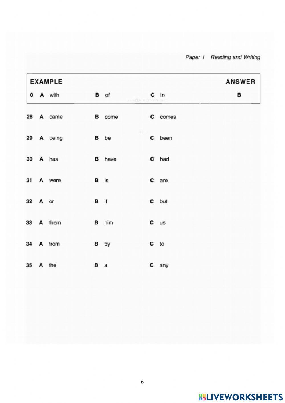 29.09.21-Gold A2-Revision worksheet | Live Worksheets