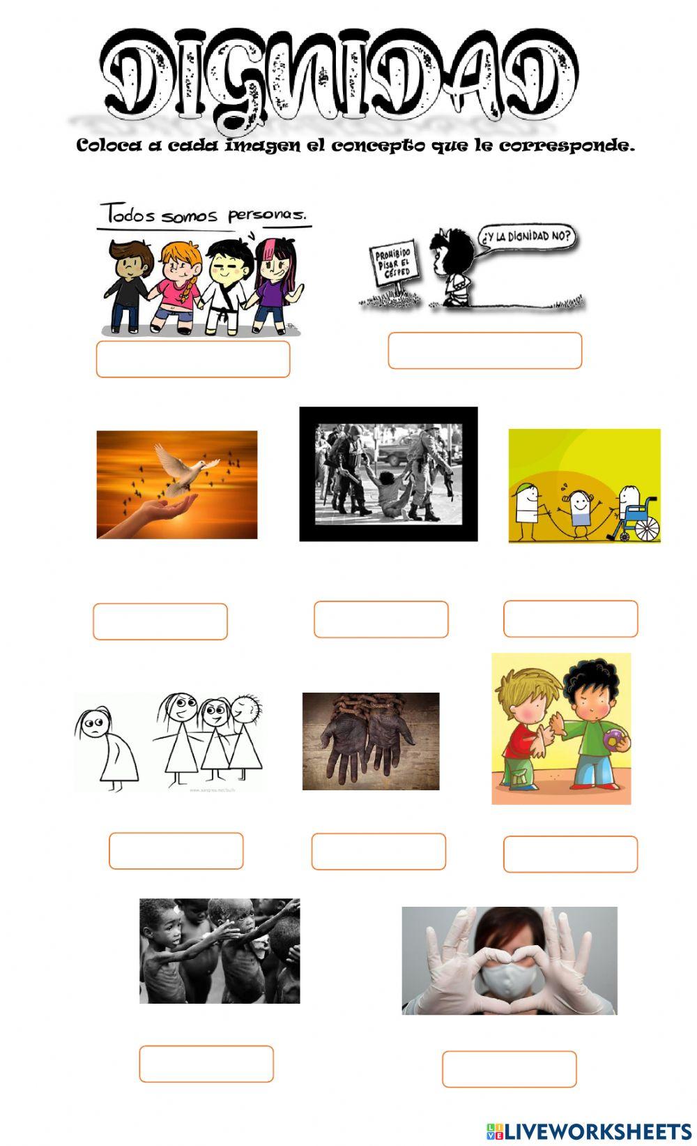 Dignidad | Live Worksheets