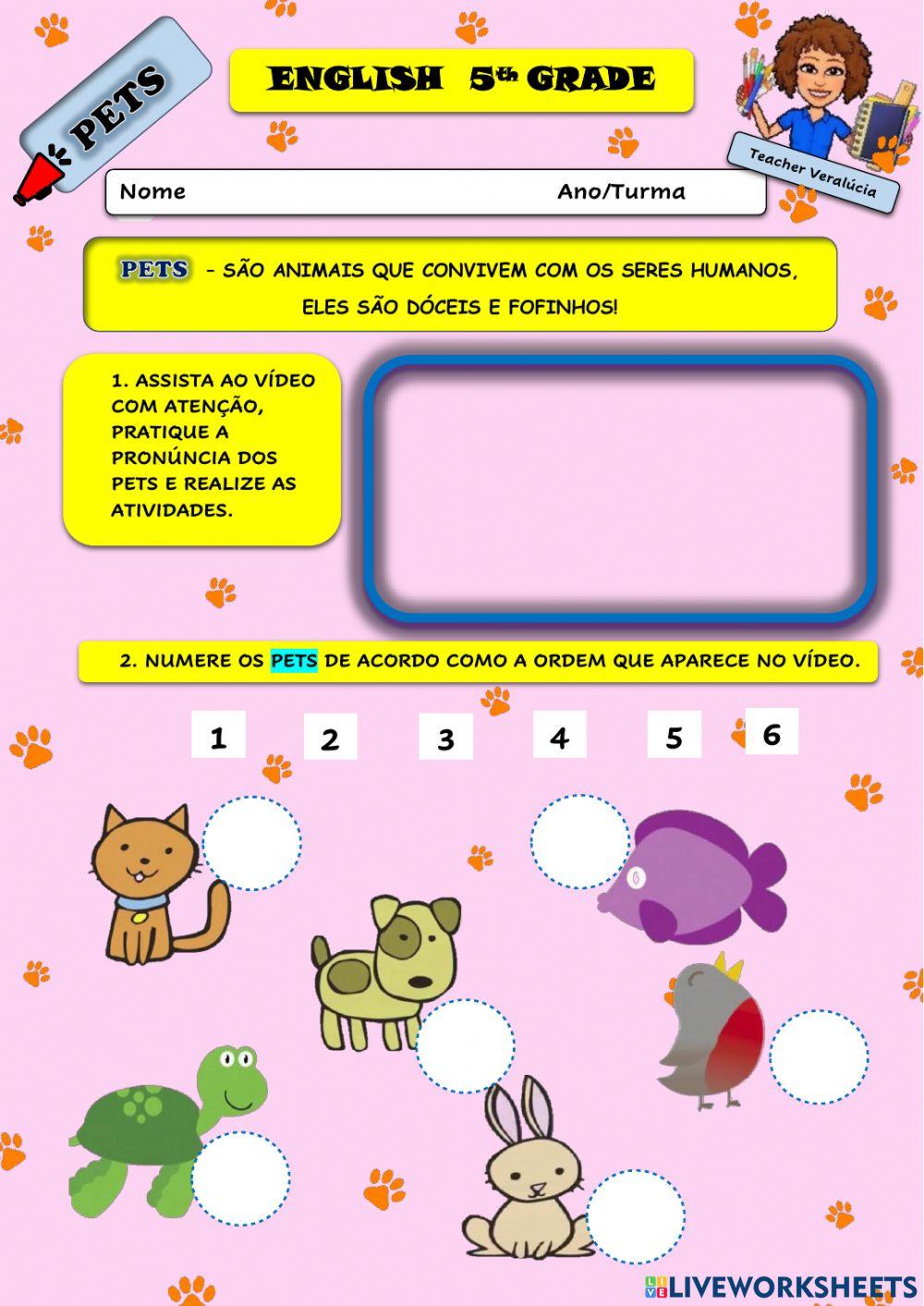 6724975 | Pets - Numbers: 5th Grade | Veralucia2020