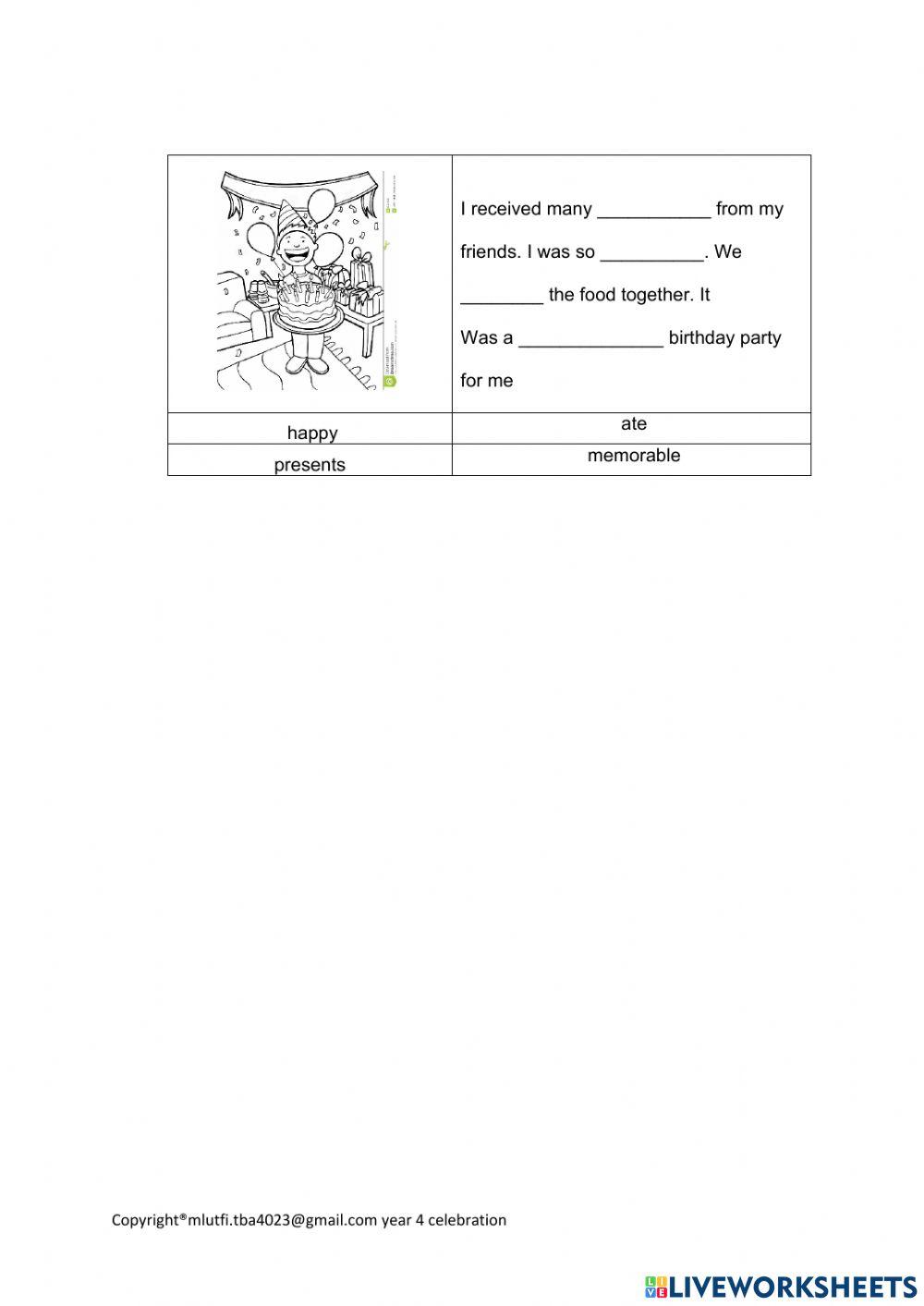 YEAR 4 TOPIC 4 CELEBRATION WRITING AN ESSAY 4166784