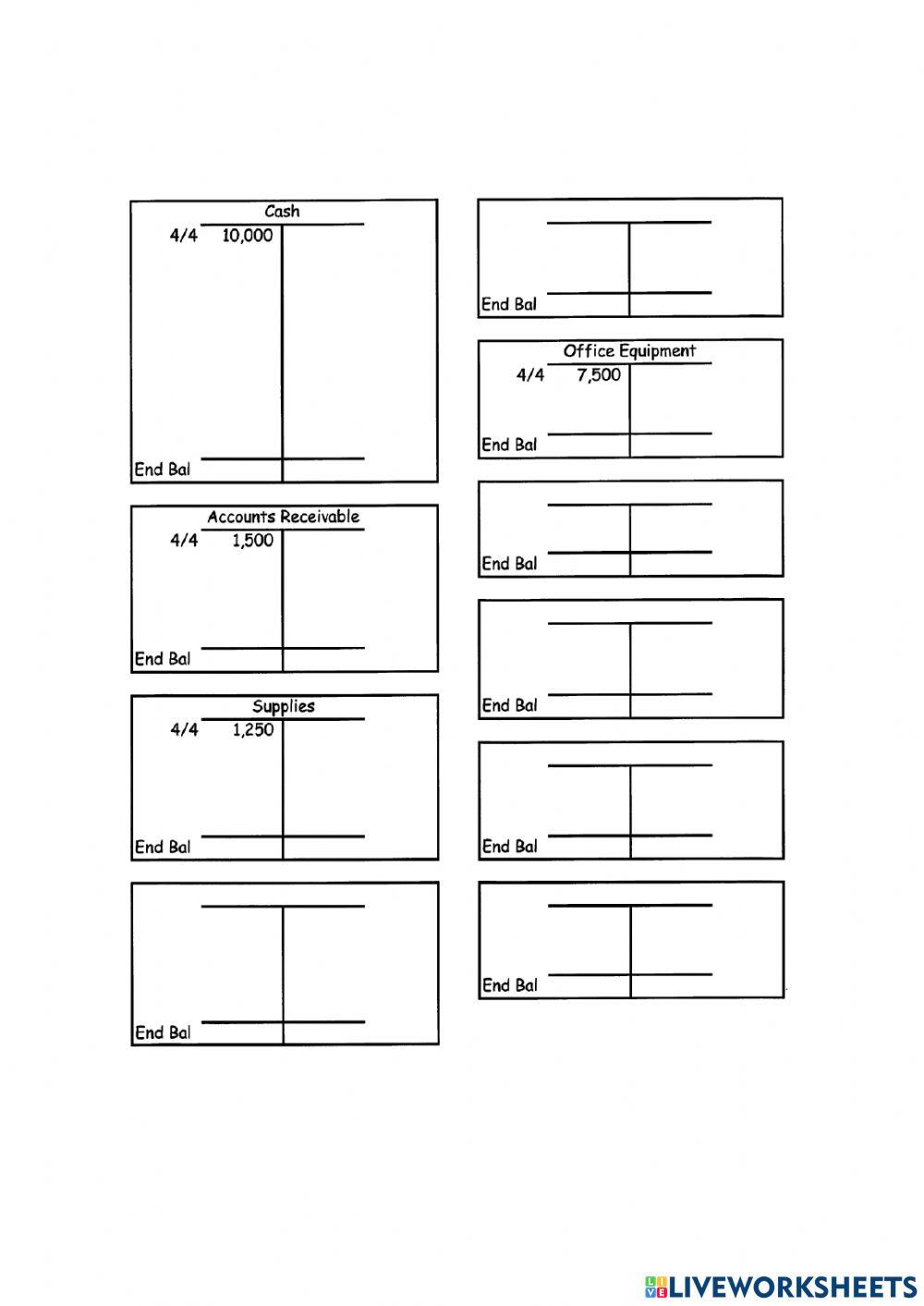 Accounting paper 2 worksheet | Live Worksheets