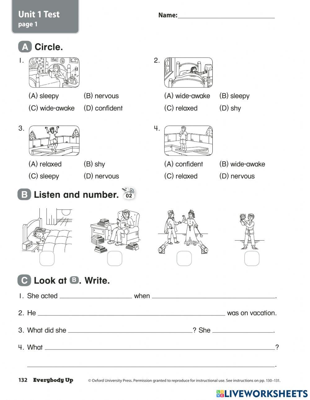 Up5 unit 1 Ho H… | Free Interactive Worksheets | 6725236