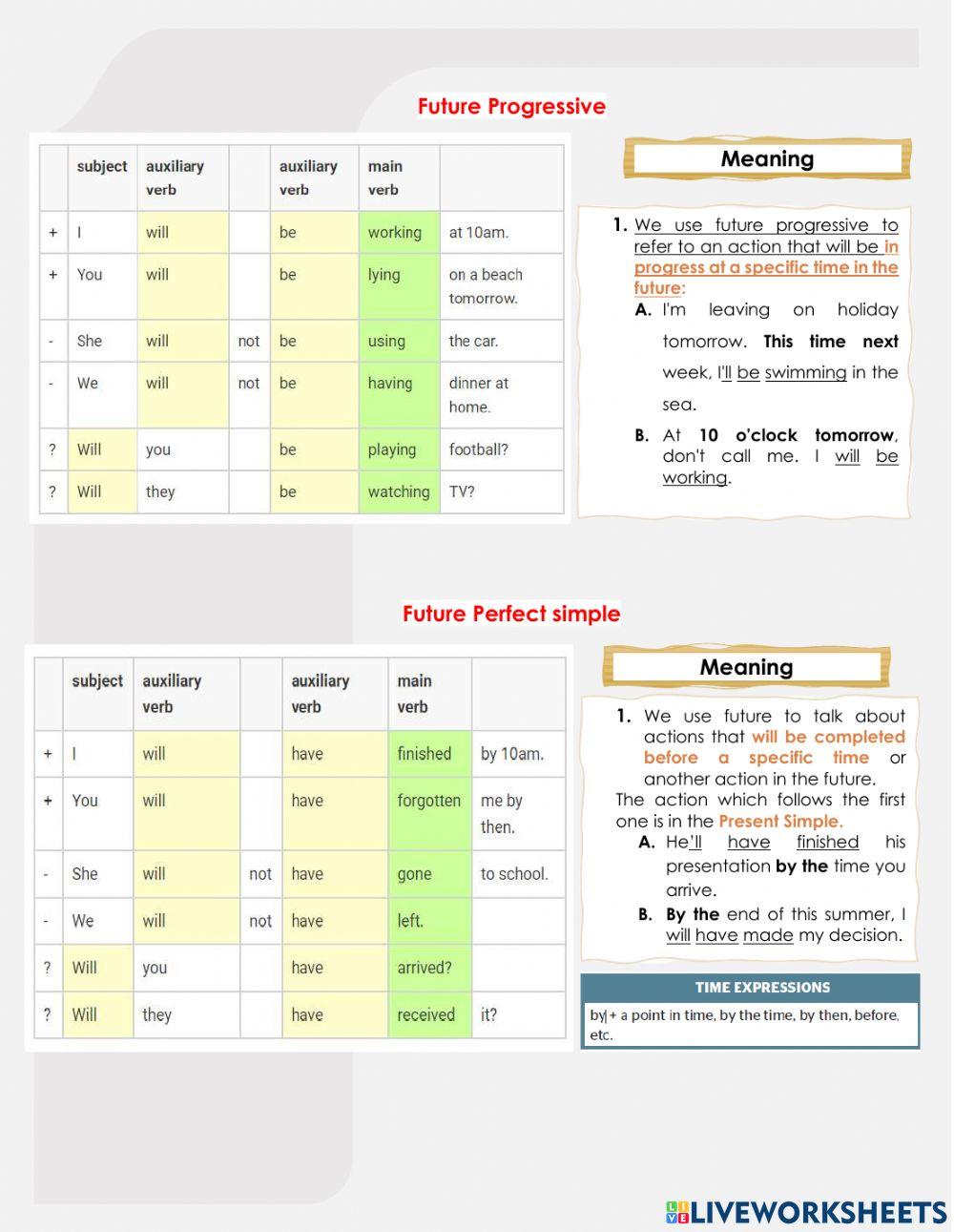 G12 Module Four Grammar online exercise for | Live Worksheets