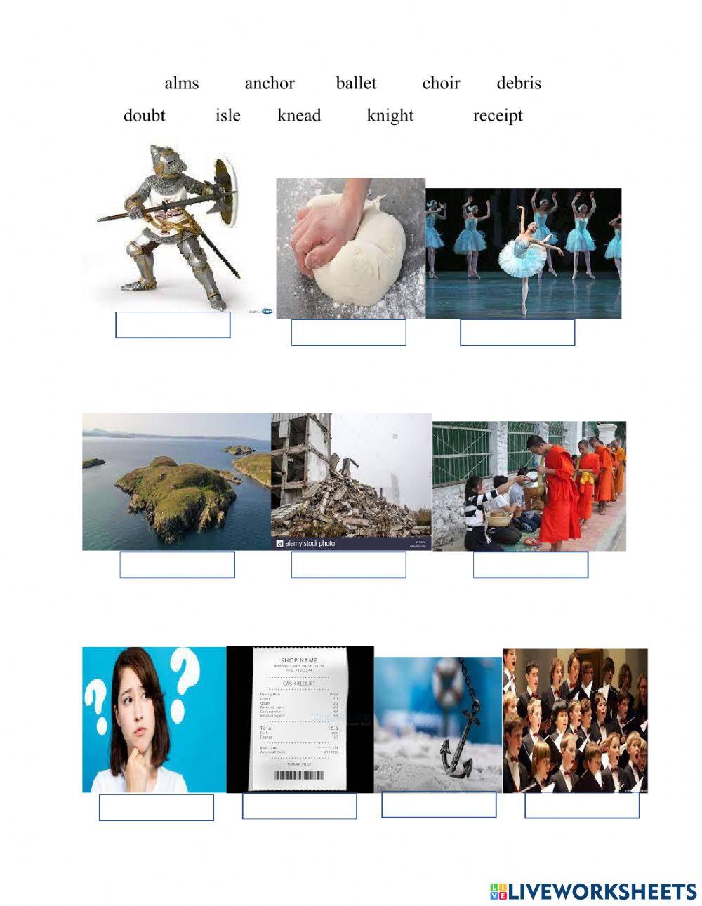 Mute Consonants online exercise for | Live Worksheets