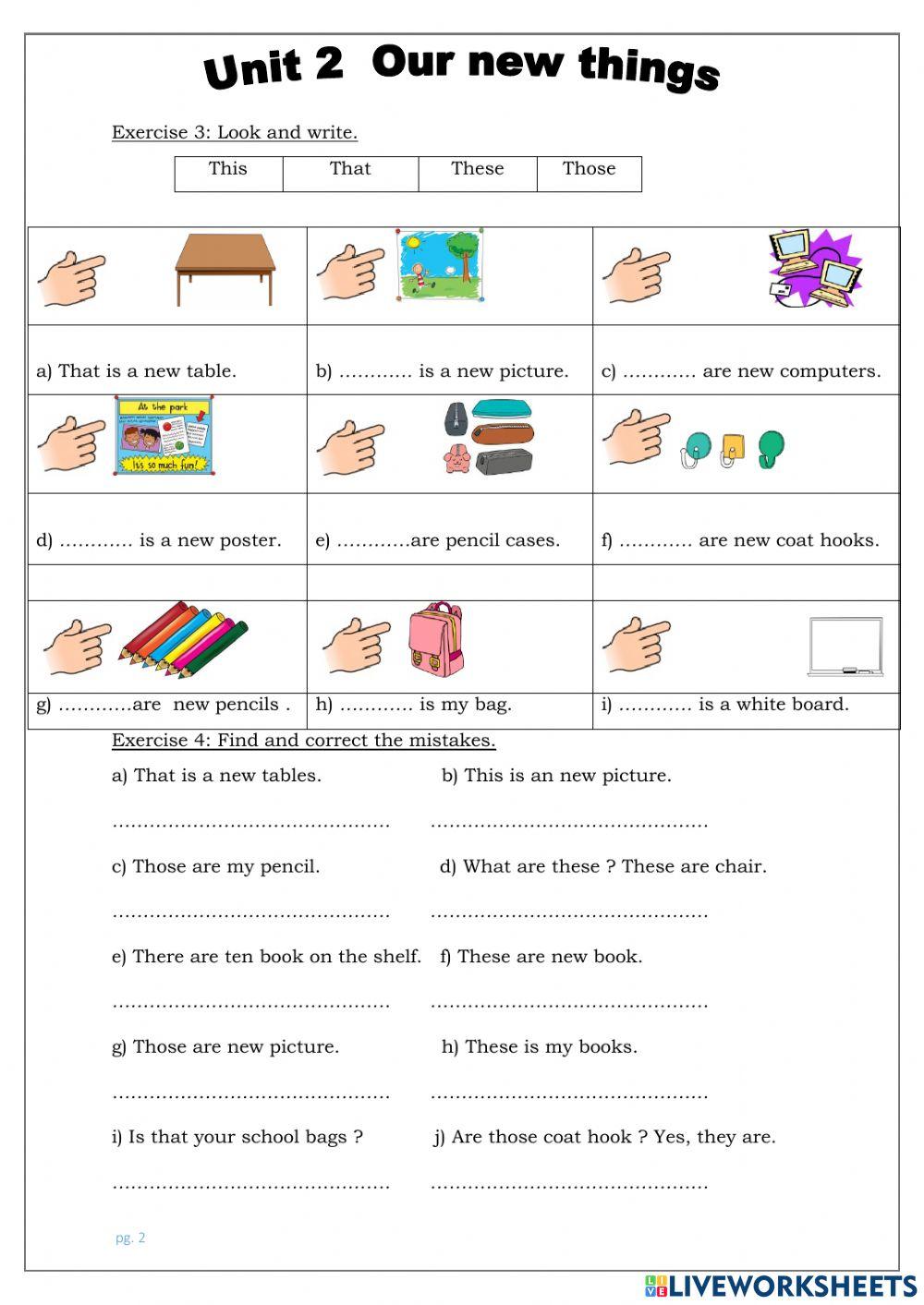 FF4 Unit 2 | Free Interactive Worksheets | 1442624