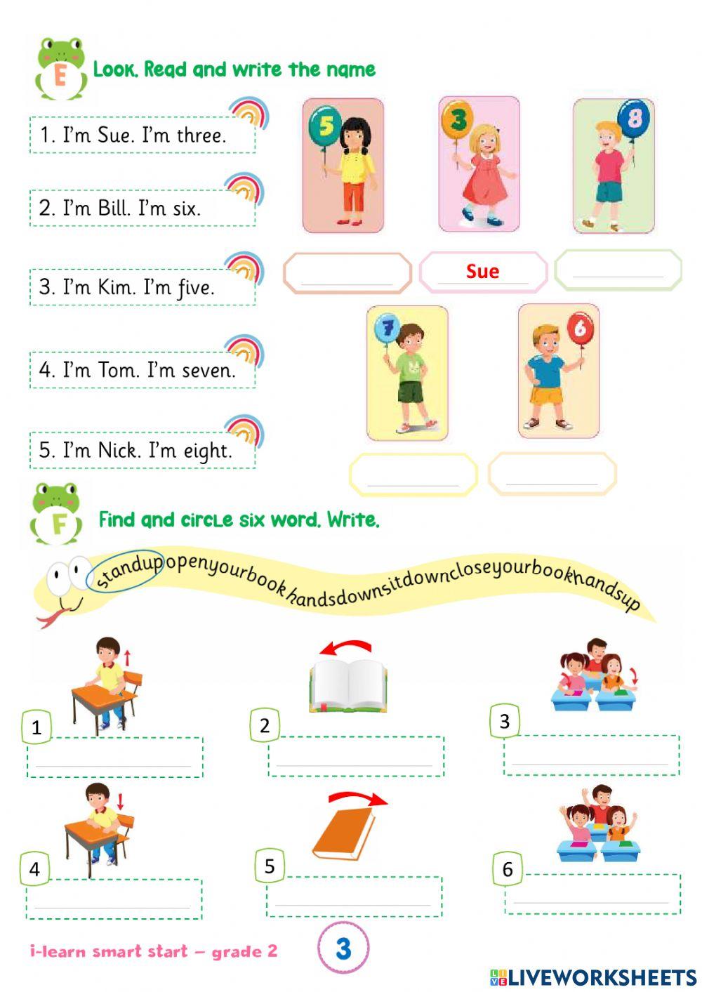 Smart start 2 exercise | Live Worksheets