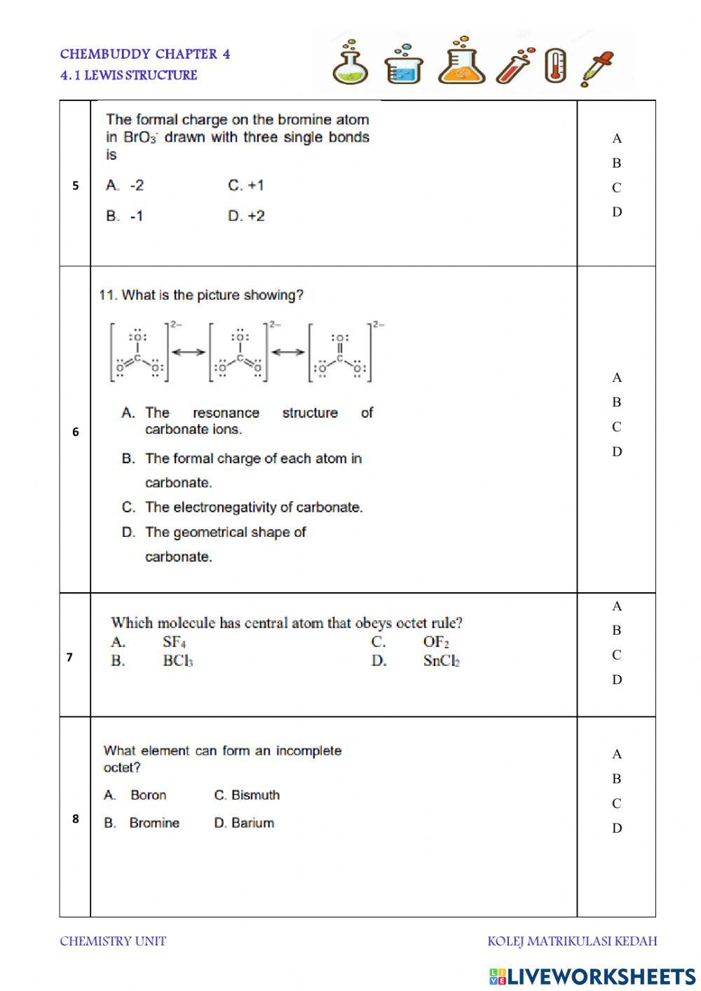 Chembuddy 4.1 L… | Free Interactive Worksheets | 1443345