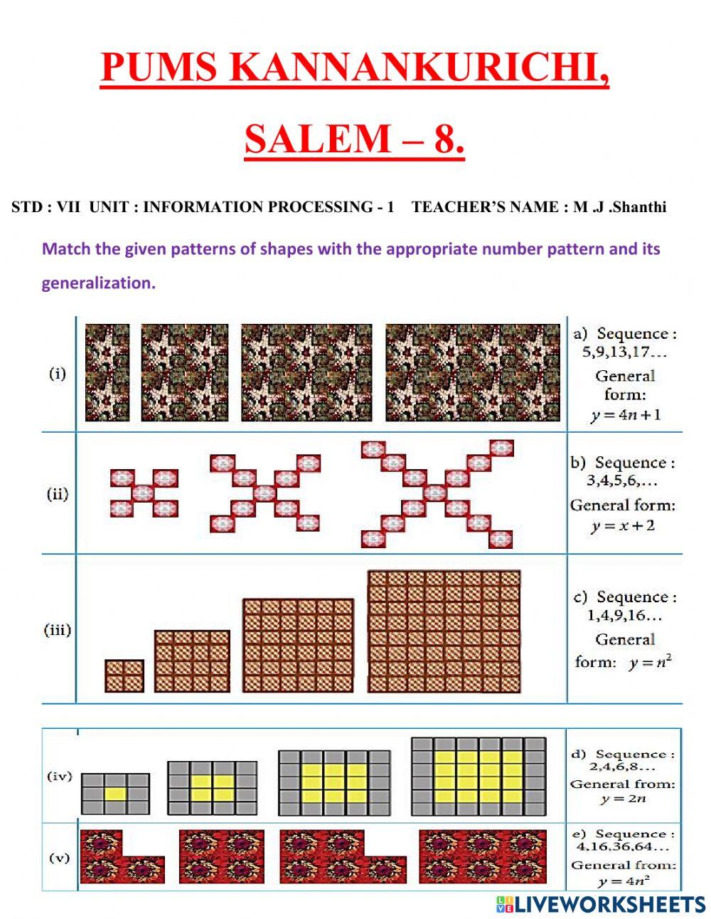 2-information processing-1 interactive worksheet | Live Worksheets