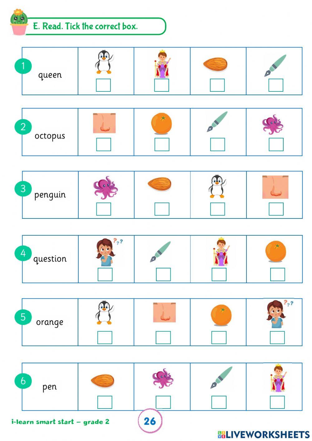 Smart start 2 UINT 3 worksheet | Live Worksheets