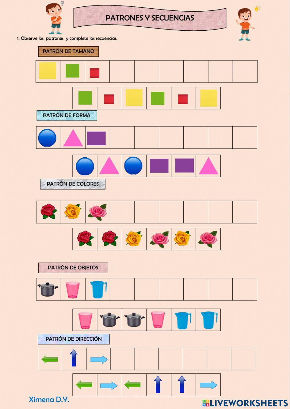 1446806 | Patrones y secuencias | XIMENA DUCHI