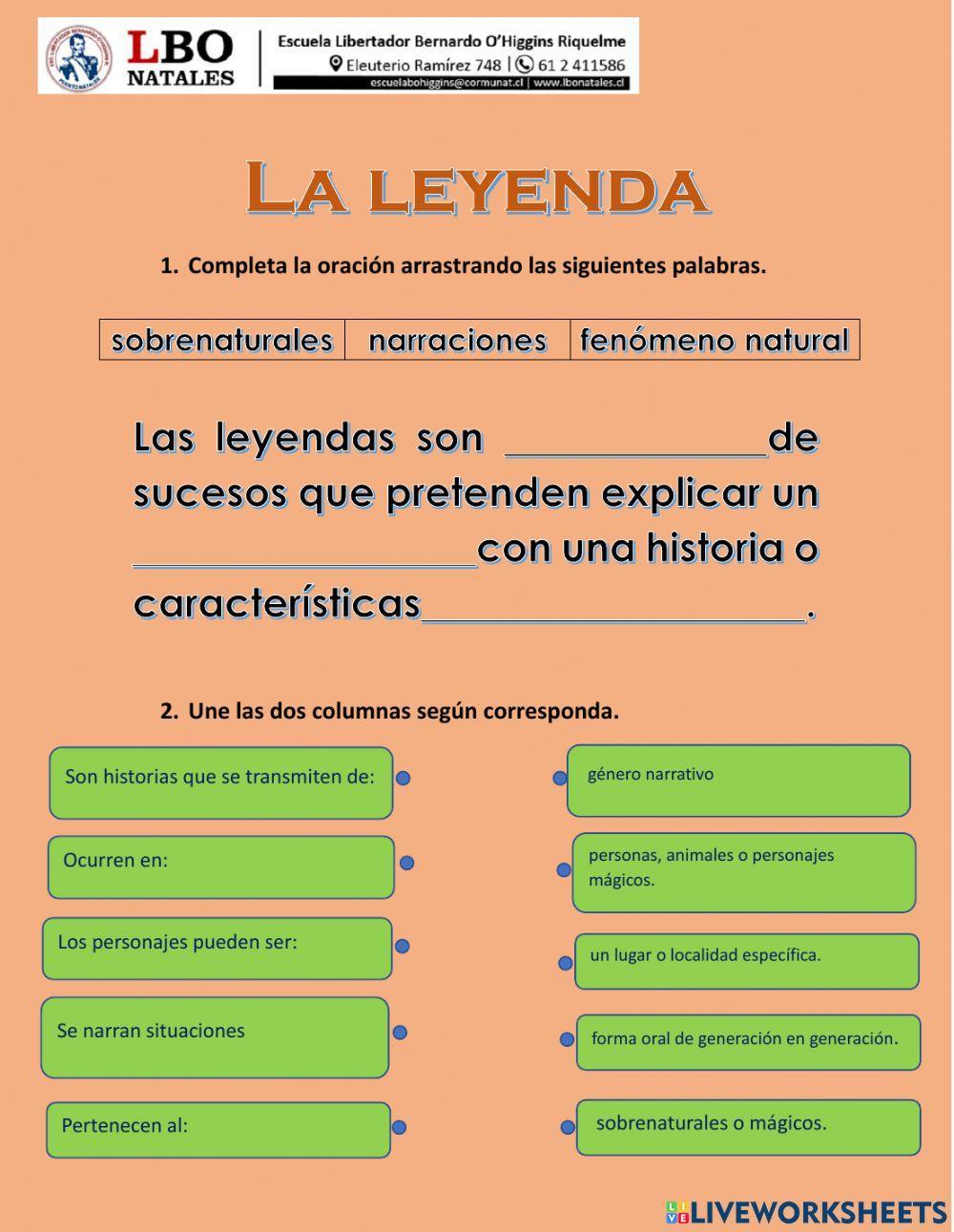 1446996 | La leyenda | MARIA JOSE FLORES PINO