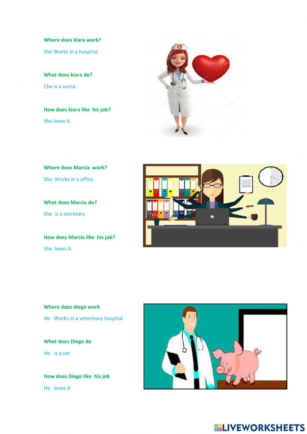 My job 1447213 | Maglluri28 | Live Worksheets