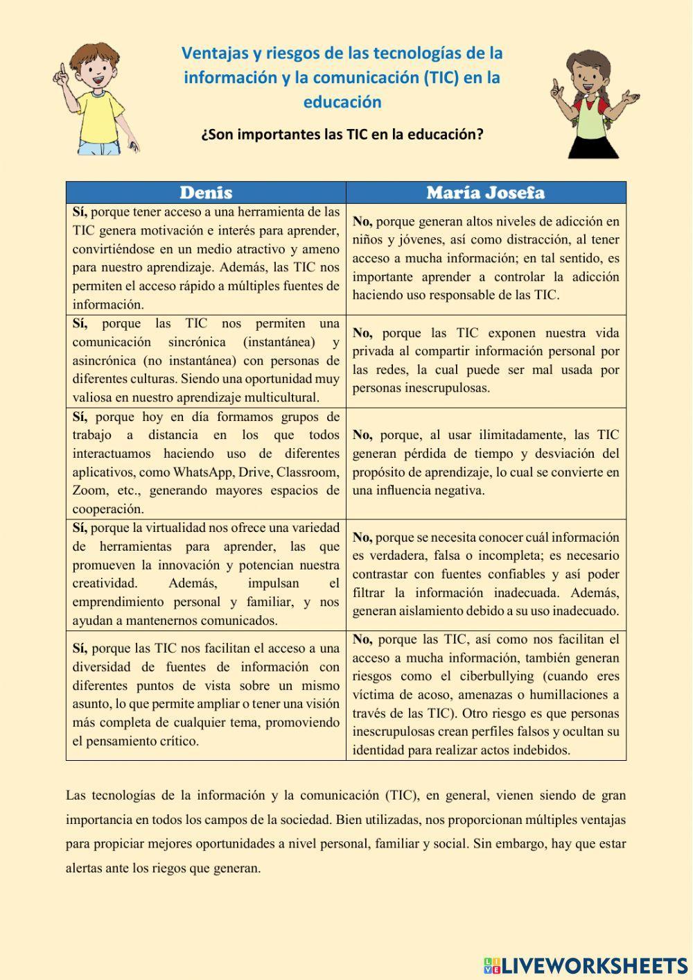 Ventajas De Las Tics Qué Son Las TIC En La Educación? | Blog UE