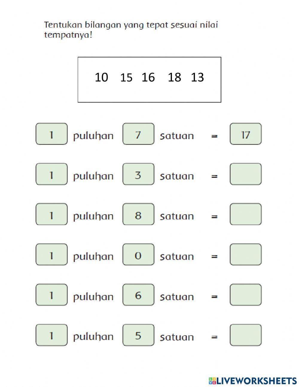 1448456 | Latihan Matematika Nilai Tempat | Tria Puji
