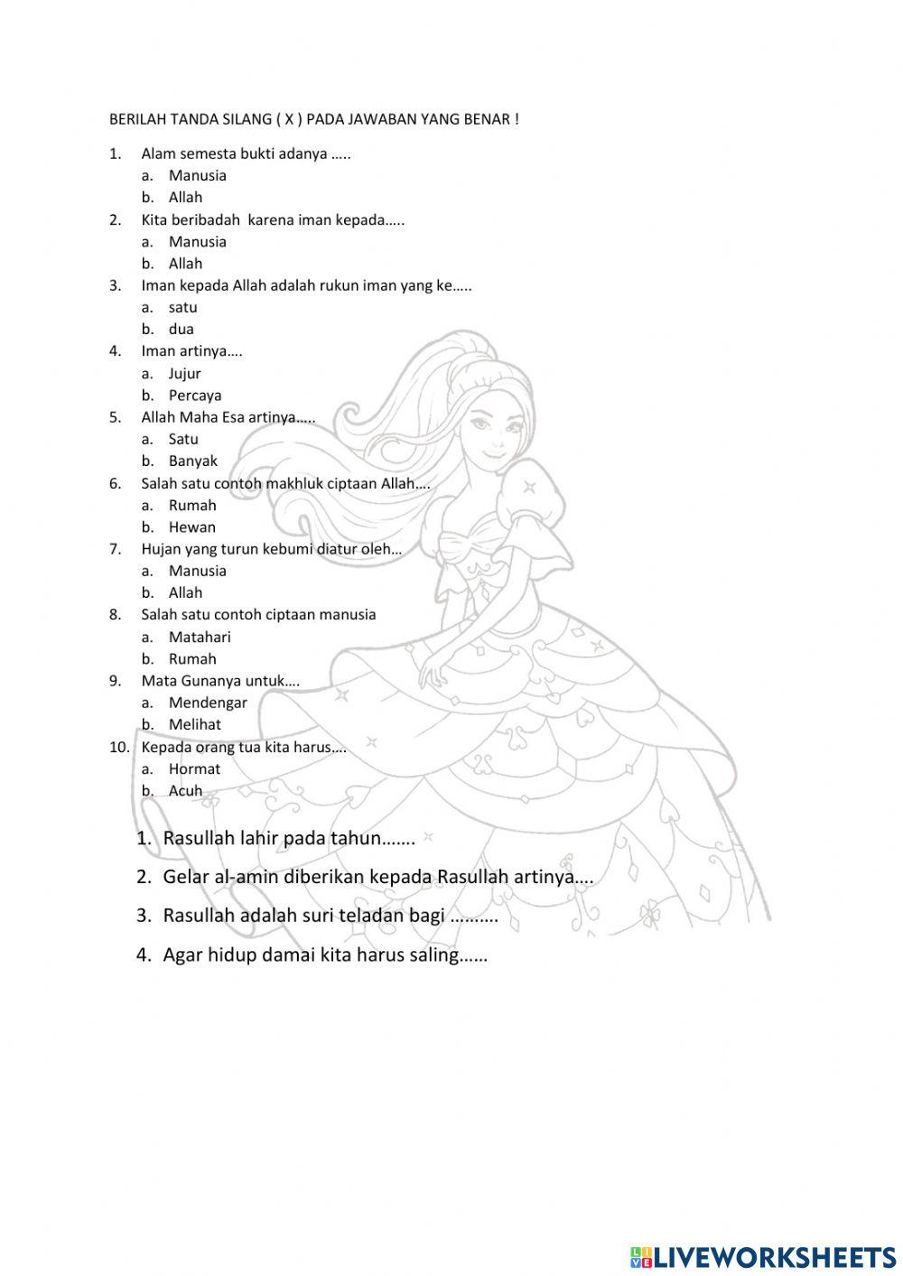 Pendidikan agama islam free worksheet | Live Worksheets