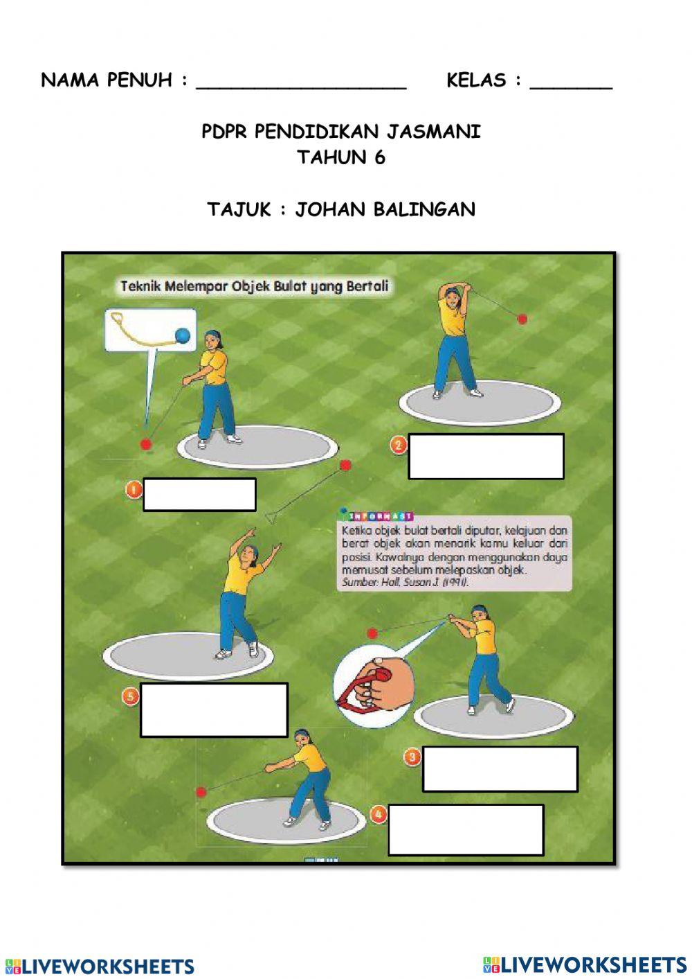 Johan balingan T6 BY CG ROSLEEN worksheet | Live Worksheets