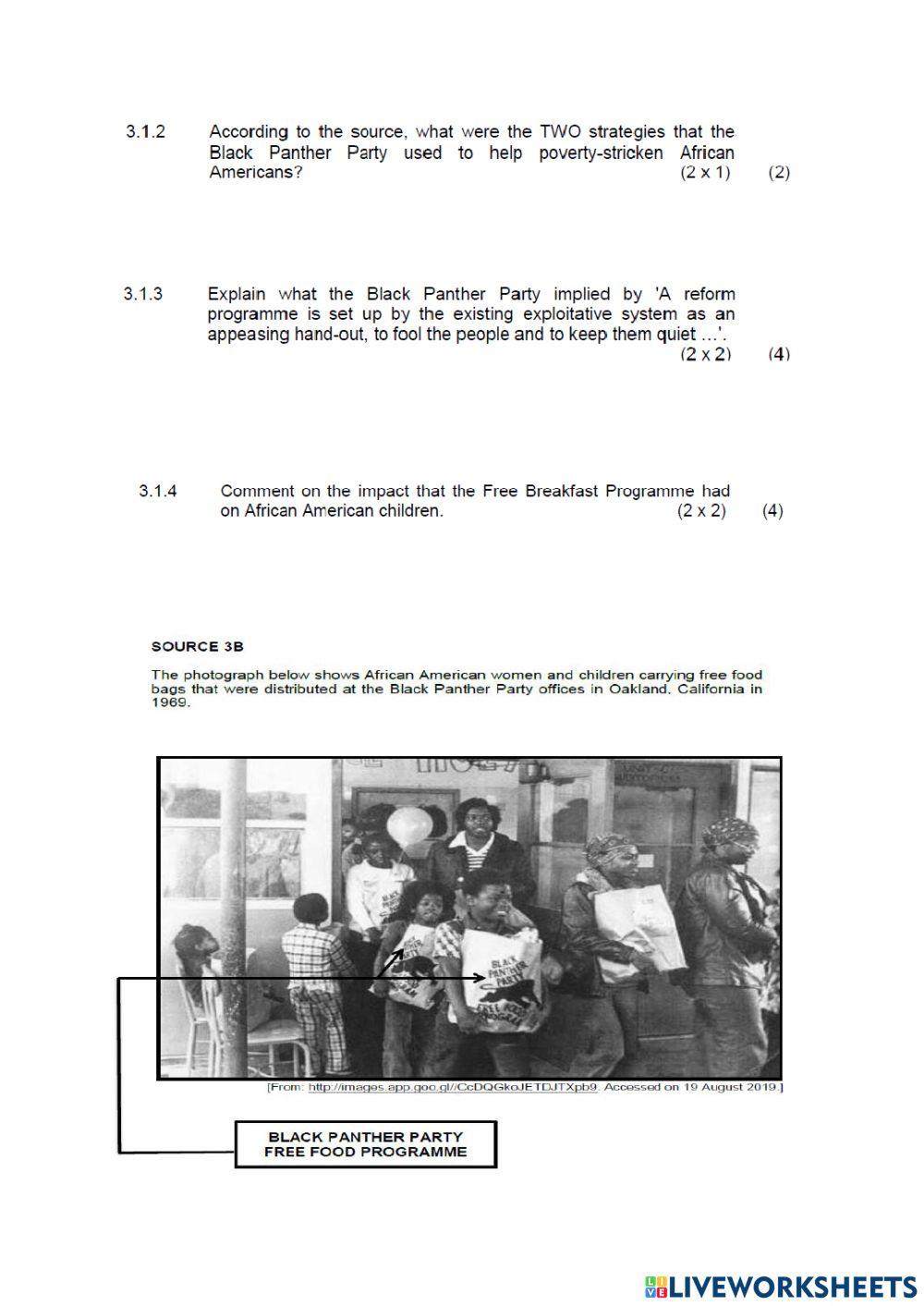 History paper 1 part 3 activity | Live Worksheets