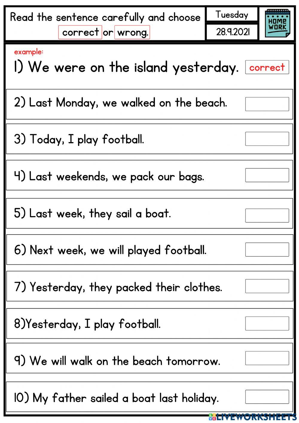 1451373 | Year 3- On Holiday (past tense)