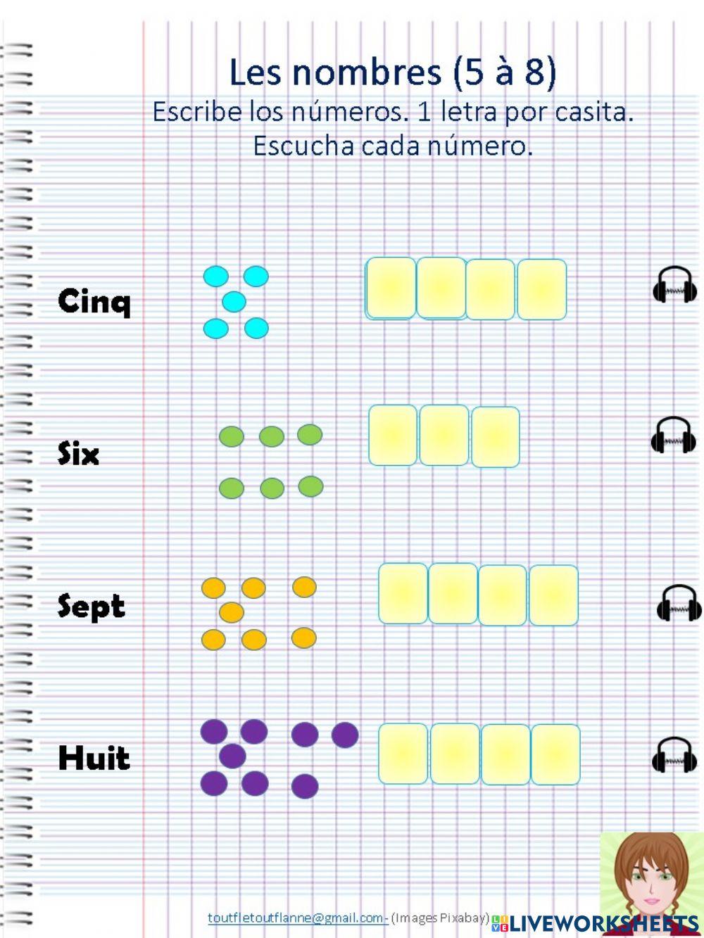 Nombres activity for A1 | Live Worksheets
