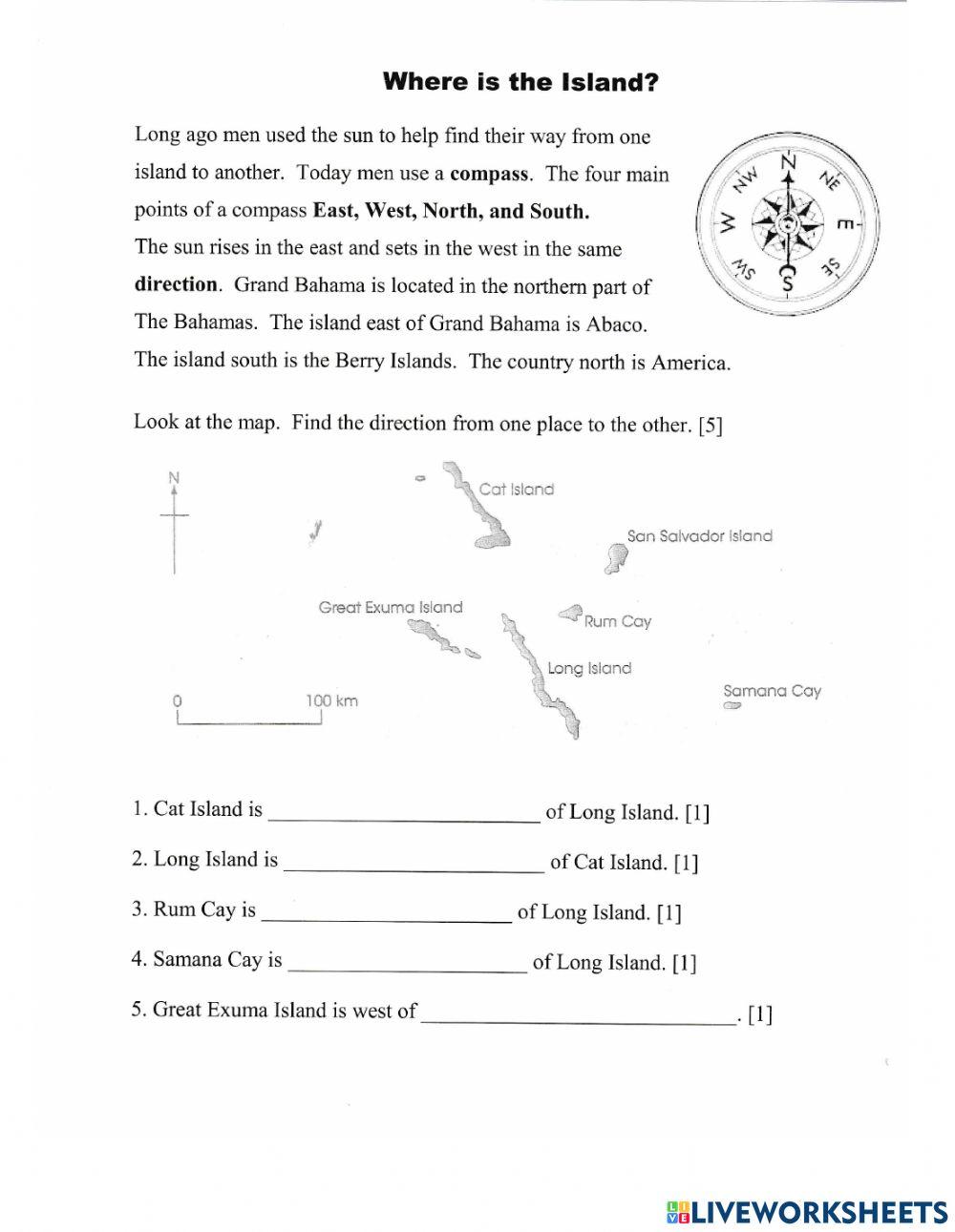 Where is the island- A family of Islands worksheet | Live Worksheets