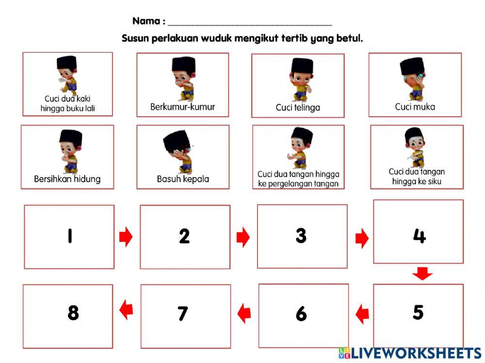 Wuduk interactive exercise for Preschool | Live Worksheets