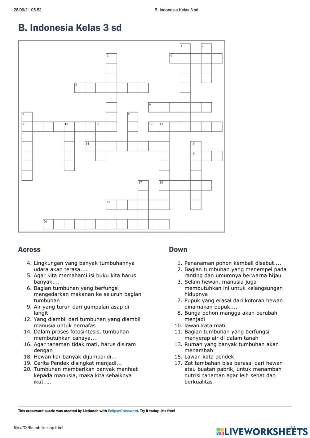 1452809 | TTS Bahasa Indonesia Kelas 3 | EkoSetia