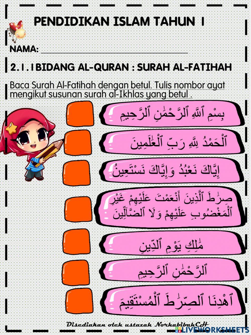 Pendidikan Islam worksheet | Live Worksheets