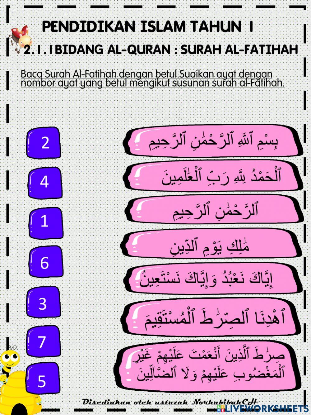 Pendidikan Islam worksheet | Live Worksheets