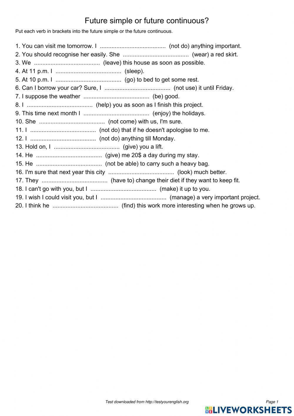 Future Will Or Will Be Ving Online Exercise For Live Worksheets future-will-or-will-be-ving-online-exercise-for-live-worksheets