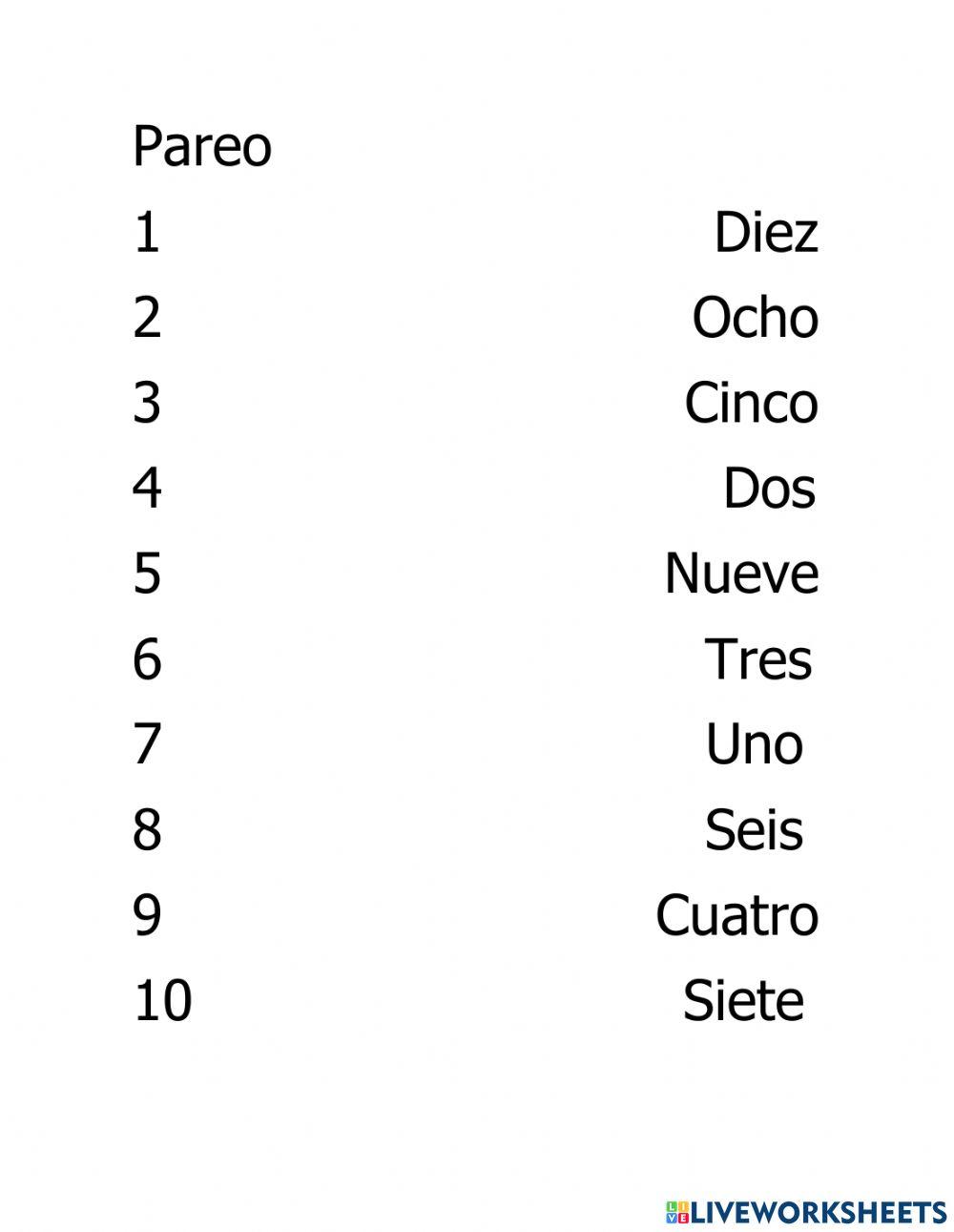 1453857 | Pareo para preescolar del 1 al 10 | Yariela
