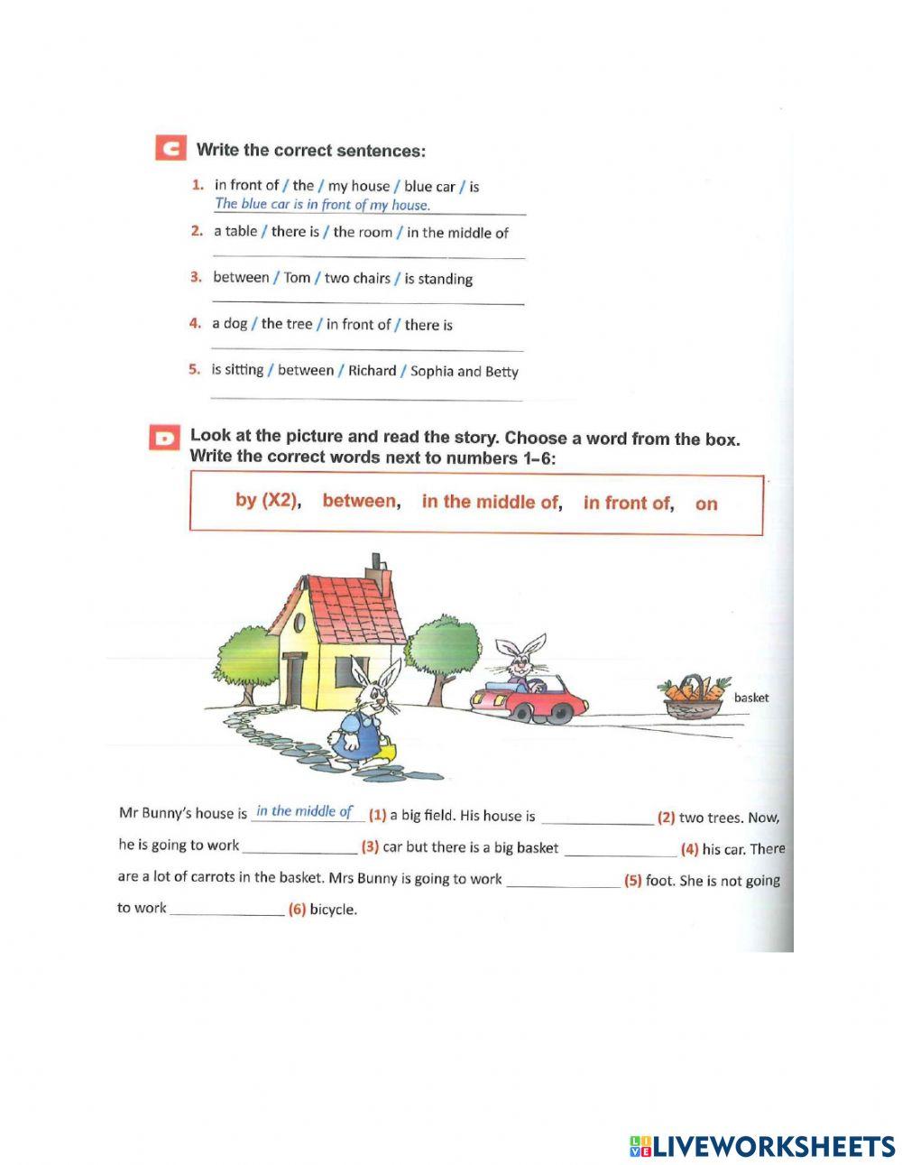 Preposition +be going to worksheet | Live Worksheets
