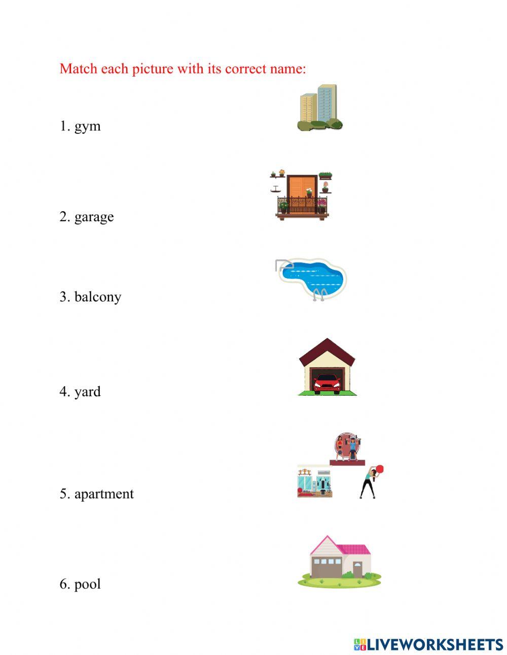 Unit 1: Home | Live Worksheets