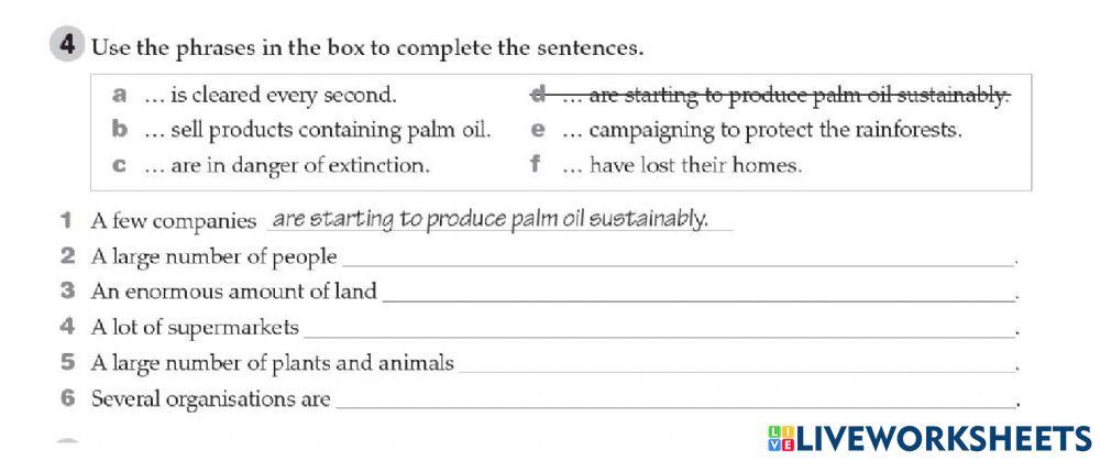 Rainforests and deforestation interactive worksheet | Live Worksheets