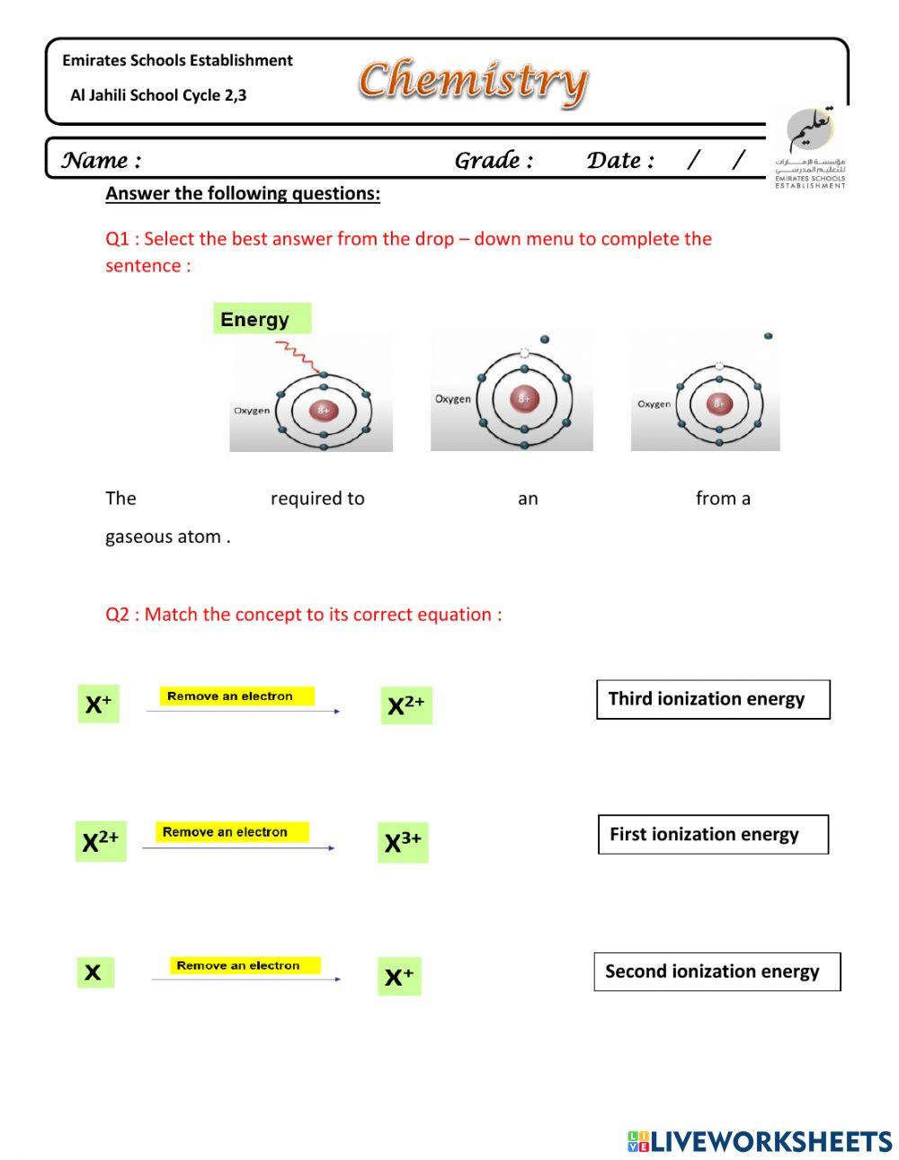 3946946 | Ionization Energy | sehamelnagar