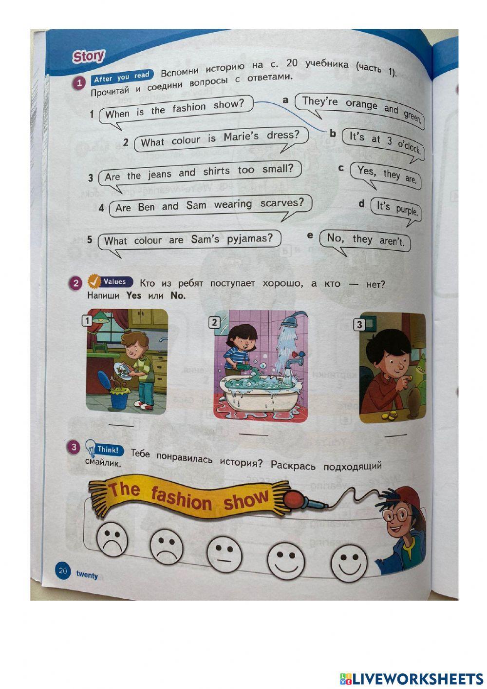 Wb online exercise for 3 | Live Worksheets