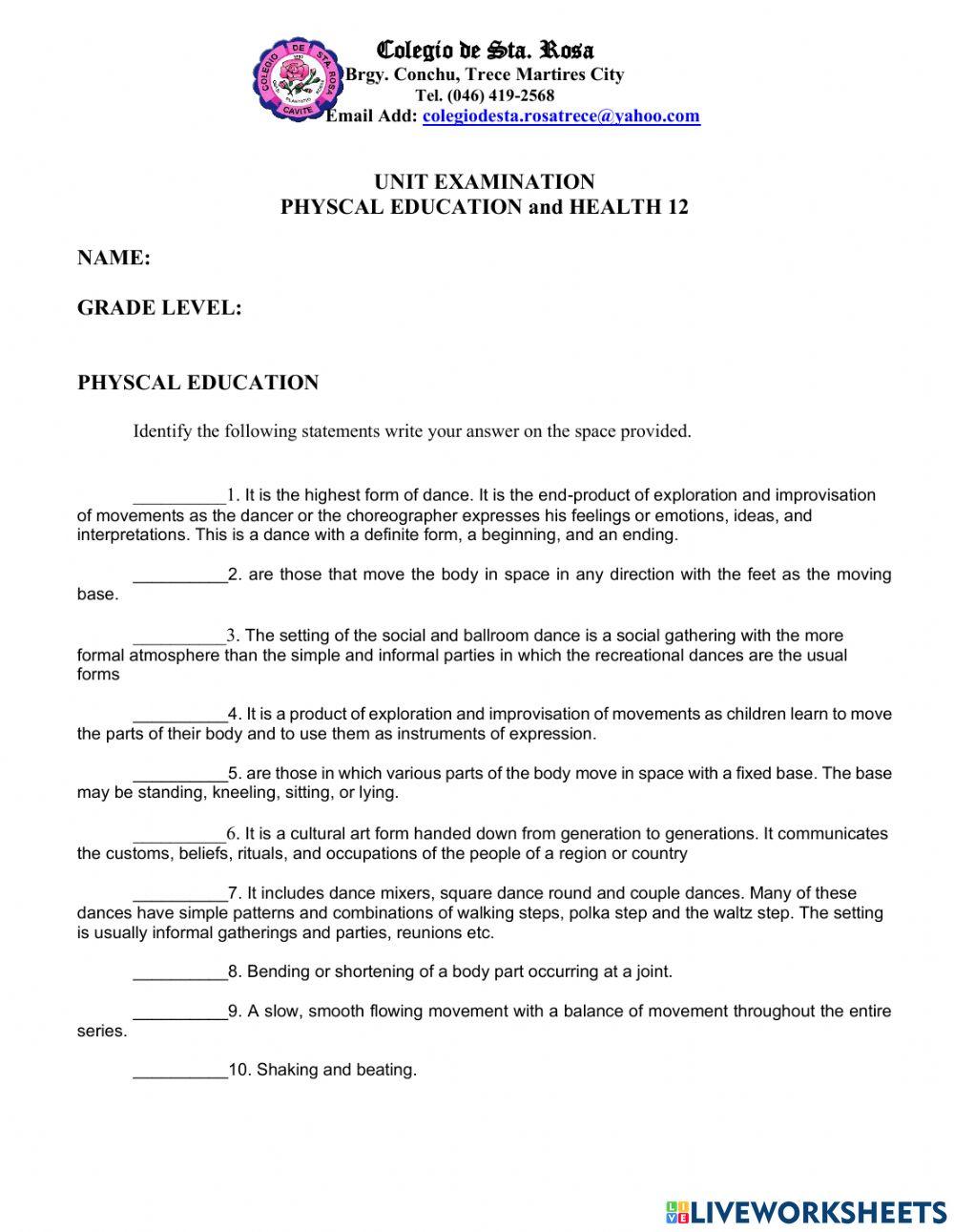 1456133 | Unit test | aldrianejake26 | LiveWorksheets